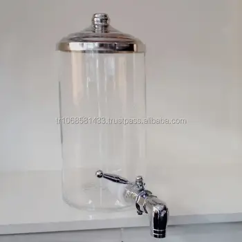 Glass Jar With Faucet,Glass Honey Dispenser With Tap,Honey With Faucet ...