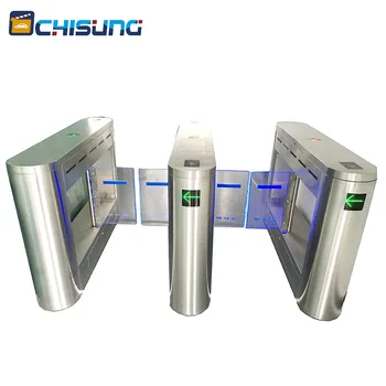 Automatic Barcode Reader Swing Barrier Gate For Gateway Guard - Buy ...