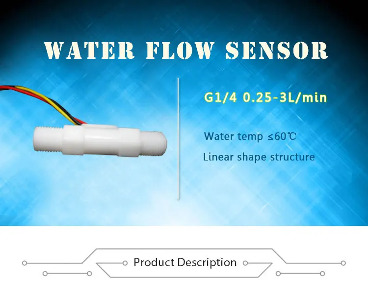 12mm 0.25-3l/min Flowmeter Water Flow Rate Sensor Price