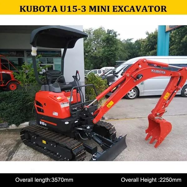 Kubota Mini U15-3 Excavator With High Quality - Buy Kubota Mini Excavator For Sale,Best Mini ...