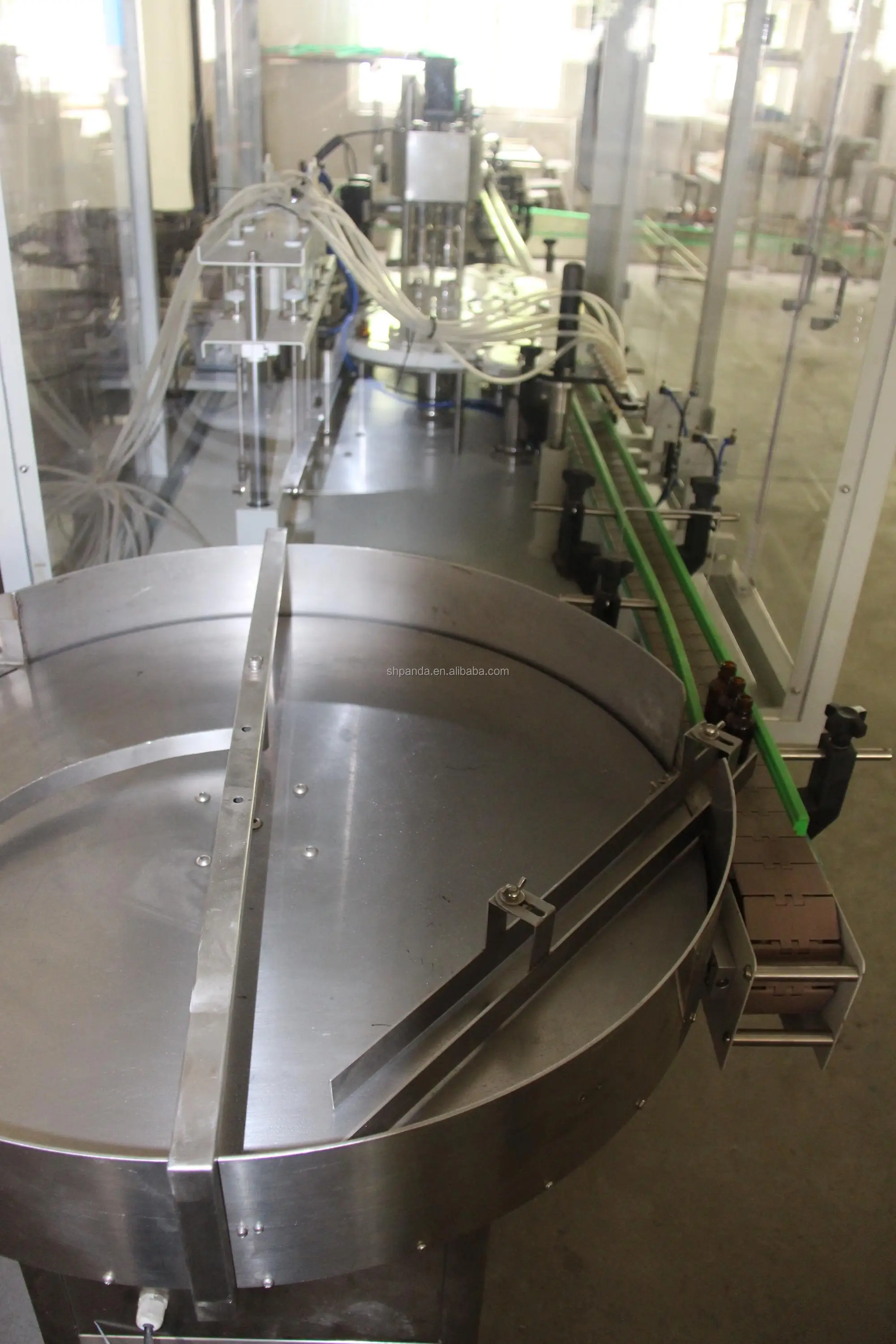 Rotary Bottle Feeding Table And Bottle Collect Table With Adjustable ...