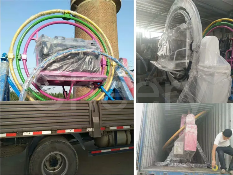 Human Gyroscope for Sale - 3D Space Rings Ride Amusement