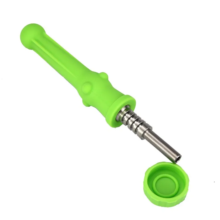 Siliclab Mini Unbreakable One Hitter Pipe With Metal Bowl Silicone Pipe ...