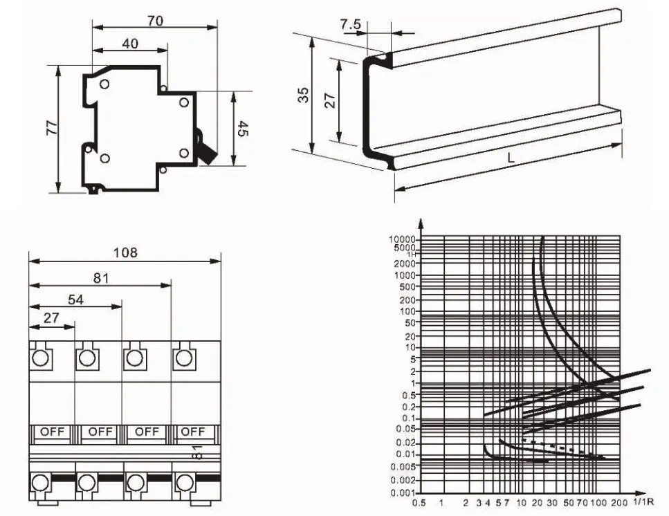 Mini Type MCB Electrical Circuit Breaker 4 Pole MCB Factory Price ...