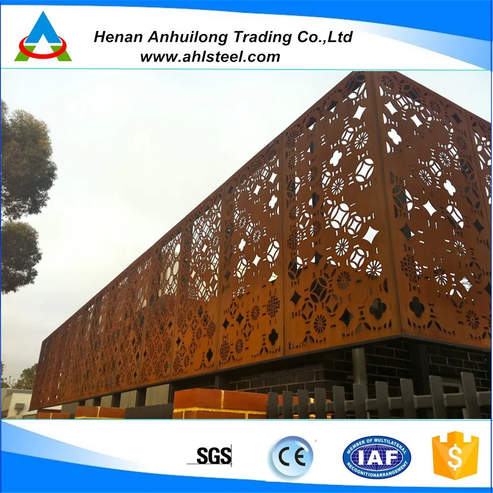 Cor-ten Steel Outside Wall Cladding Rusty Steel Plate For Decoration ...
