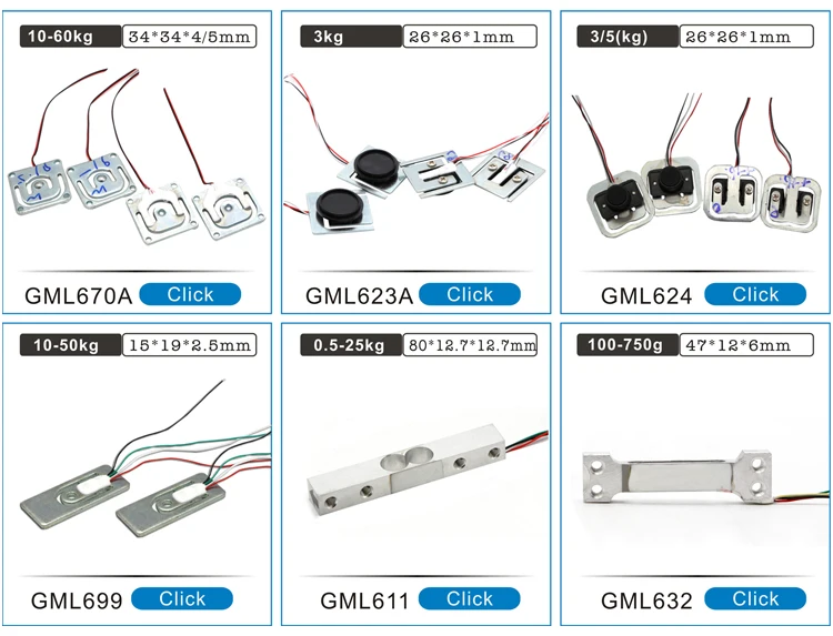 50kg Load Cell Bracket - Full Bridge Load Cell for Scales