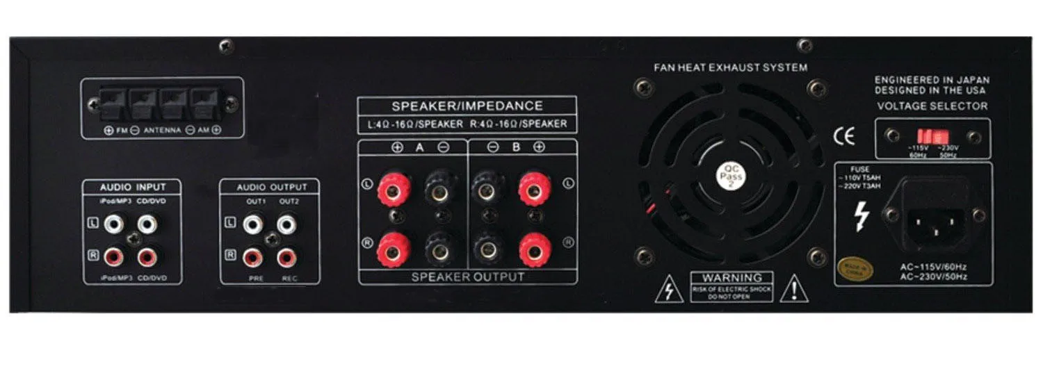 Stereo Home Theater Amplifier Receiver With Usb/am/fm Tuner/bt Input ...