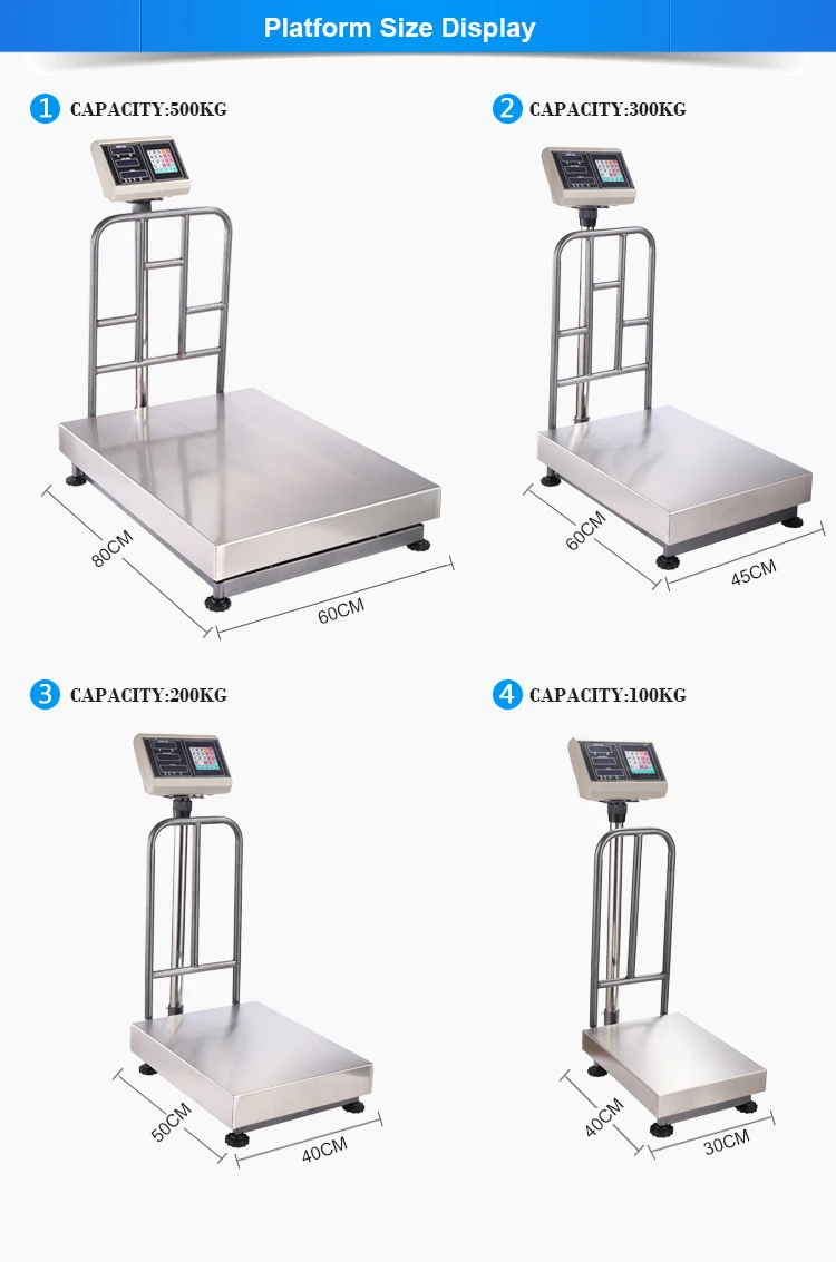 Tcs-100kg Electronic Platform Weighing Scale - Digital Price Computing ...