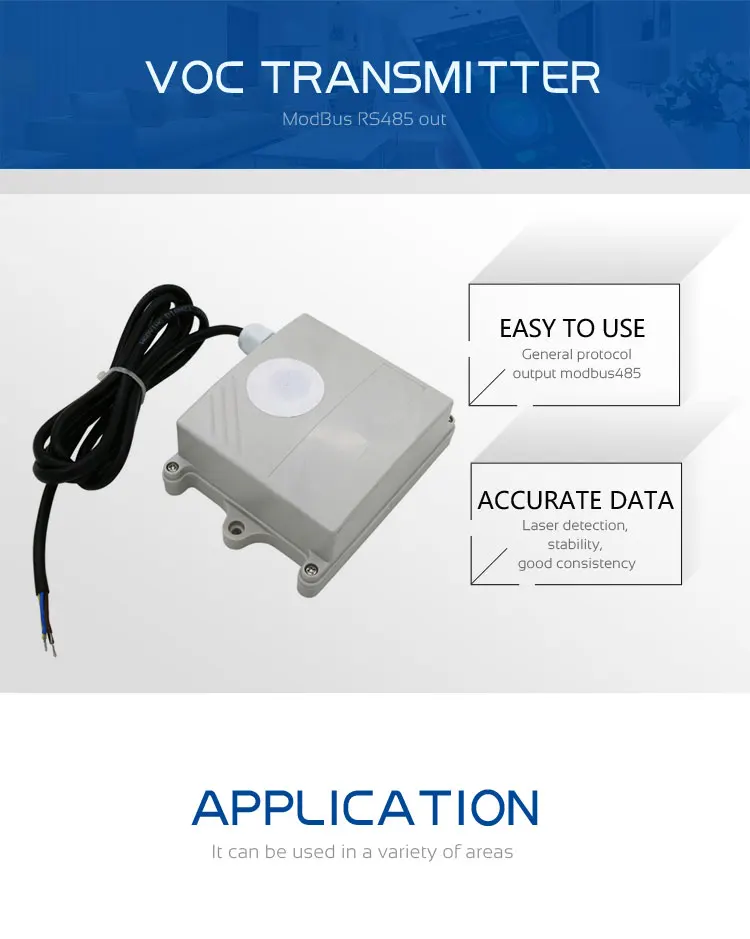 4-20ma Rs485 Gas Detection Module Ammonia Voc Transmitter Sensor Indoor Air Quality Monitor ...