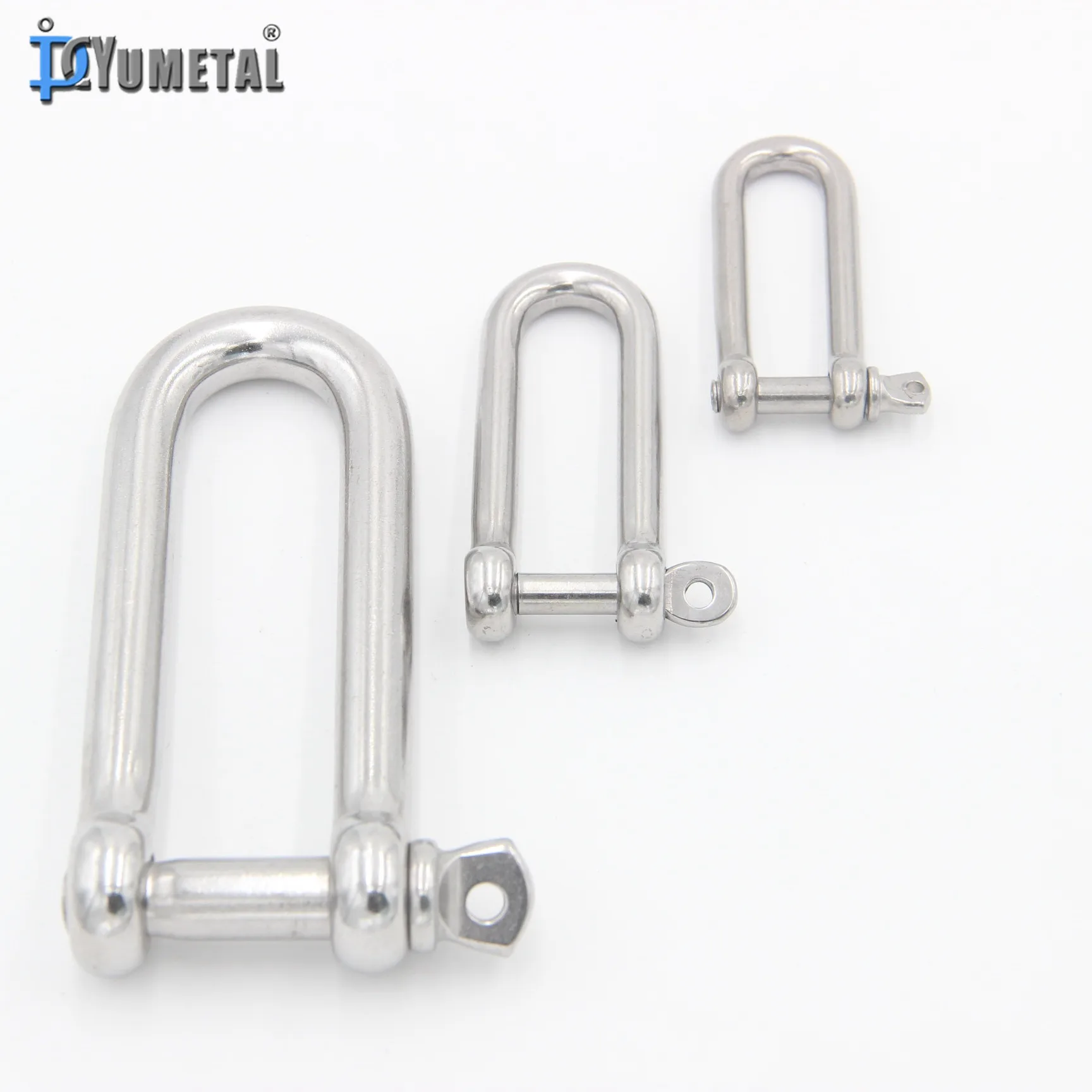 European Type Stainless Steel Long D Shackle For Connecting - Buy ...