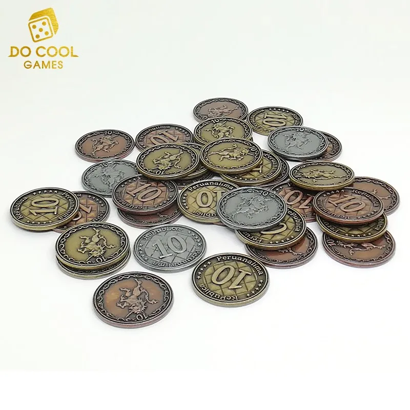 New Design Factory Custom Metal Token For Board Game - Buy Metal Token ...