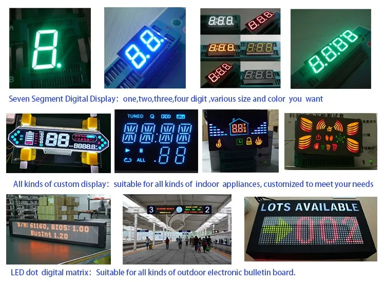 Alphanumeric Led Display 5 Digit 14 Segment/16 Segment Displays 5 ...