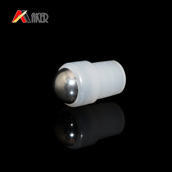 9 Mm Plastic Bottle Parts Roll On Stainless Steel Ball And Pp Holder ...