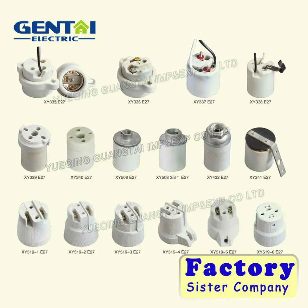 250v E27 Lamp Holder / E27 Porcelain Lamp Socket / E27 Ceramic Lamp ...