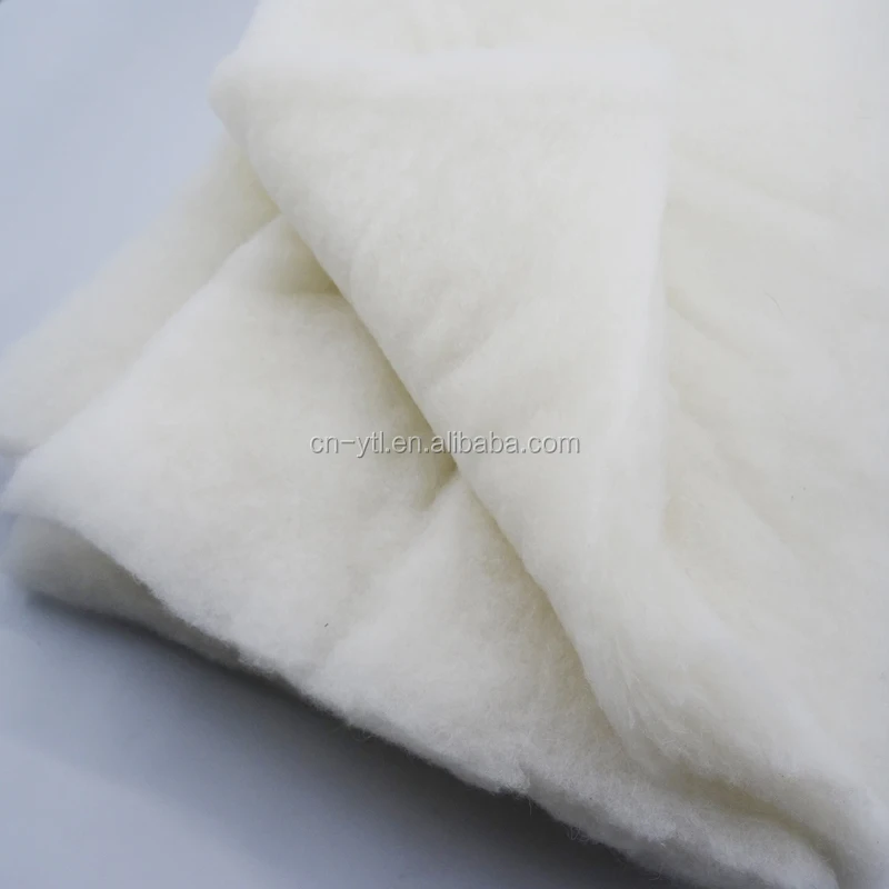 50% Wool Fiber Soft Thermal Insulation - Nonwoven Wadding
