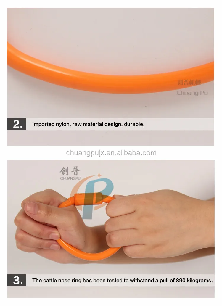 Plastic Bull Nose Ring With Nylon Material,Bovine Nose Tongs,Bull Nose ...
