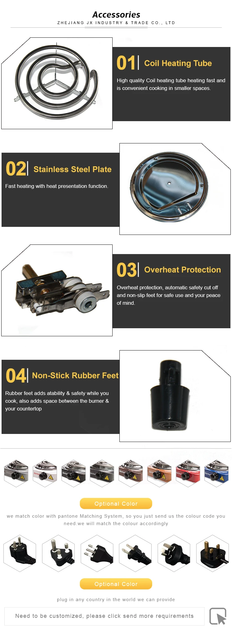 JX-6121D 1500W Bork Multi Cooker - Versatile Hot Plate