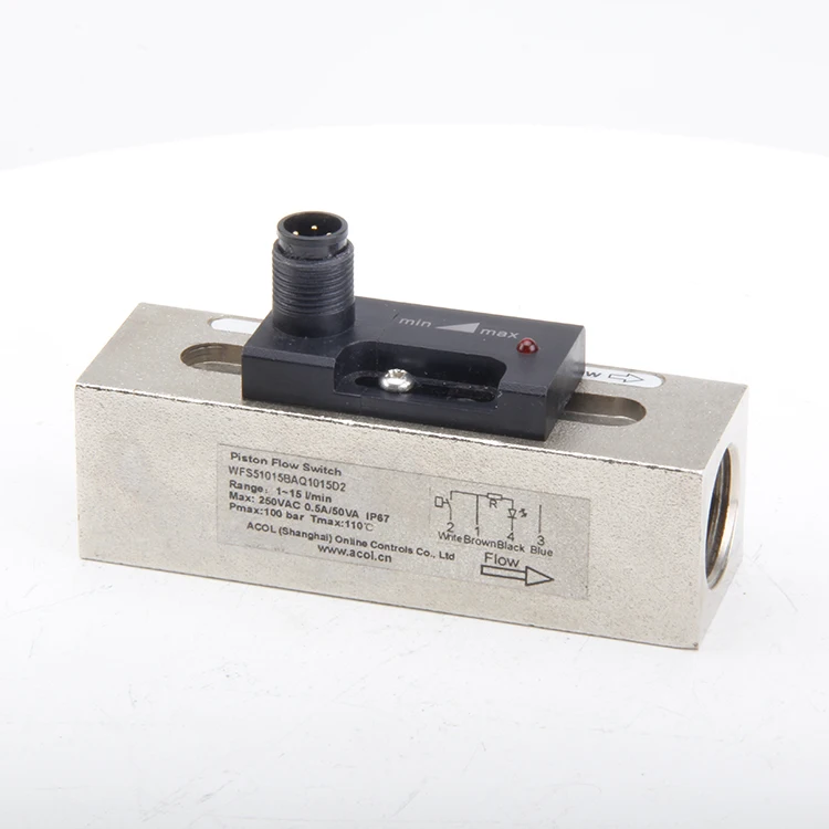 Brass Water Flow Switch Magnetic Water Sensor with ACOL