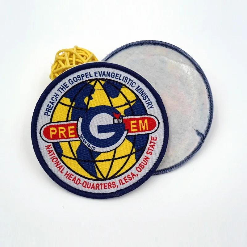 Customized Suit Size Shape School Uniform Woven Badges - Buy Woven ...