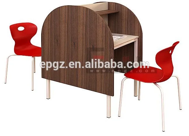 High Quality Commercial Library Furniture Reading Table For Student ...