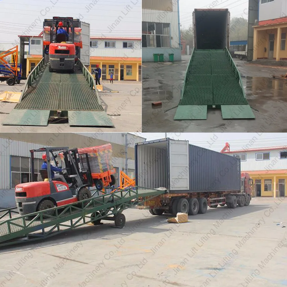 Movable Container Hydraulic Truck Unloading Lift Ramp Forklift Loading ...