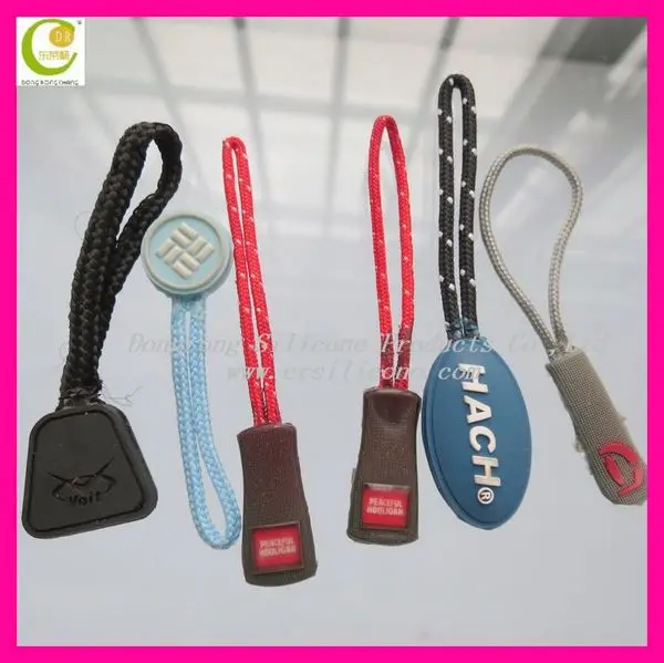 Custom Brand Logo Oem Silicone Jacket Zipper Pulls,Soft Pvc Zipper ...
