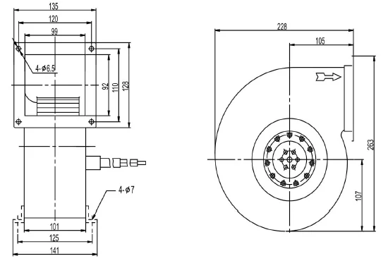 160mm High Efficiency Double Inlet Ec Centrifugal Fan Blower With Low ...