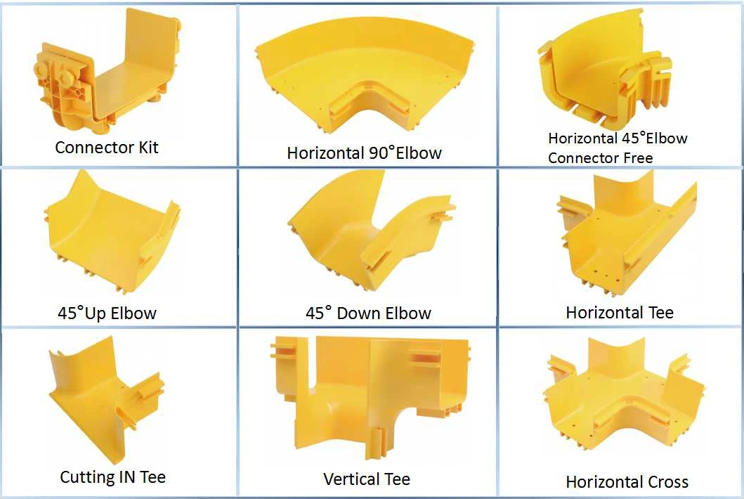 Pvc Abs Yellow Fiber Optic Runner Cable Tray - Buy Fiber Runner,Fiber ...