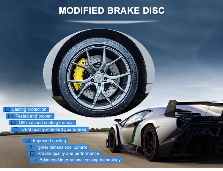 Drilled And Slotted 345mm Front Brake Rotor Disc 673003970 For Maserati ...