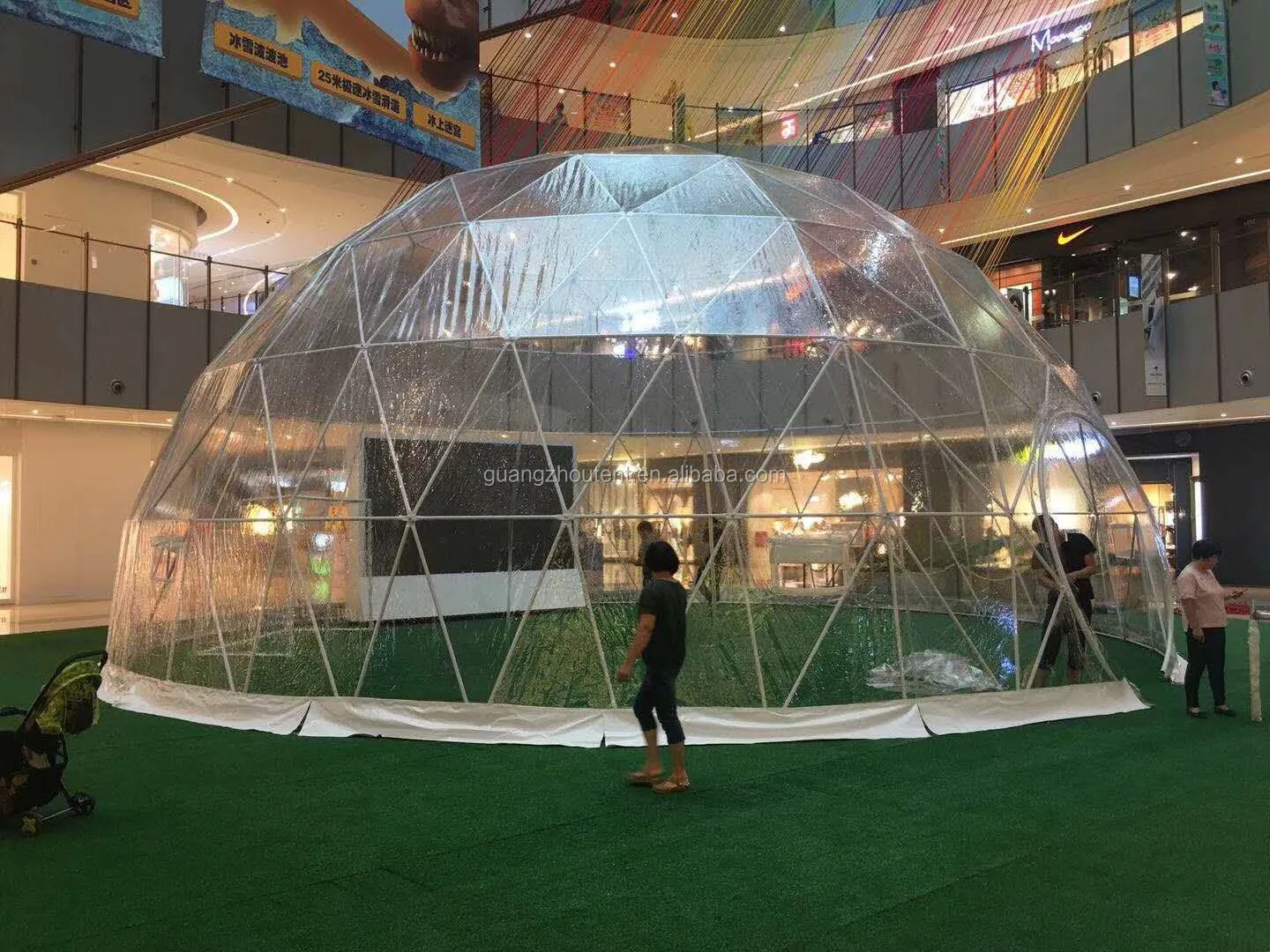 Aangepaste 20M Grote Transparante Geodetische Koepel Party Tent Voor ...