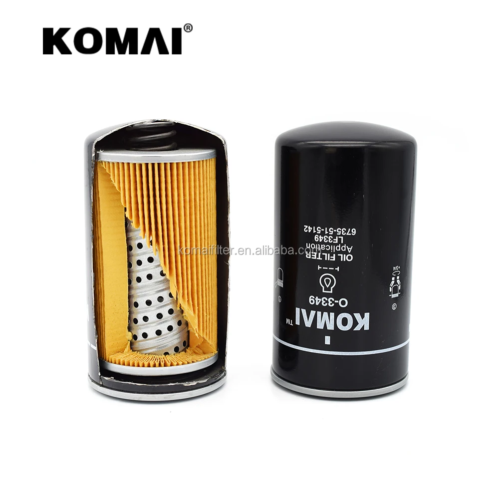 Hepa Quality Oil Filter for Komatsu Excavator Engines