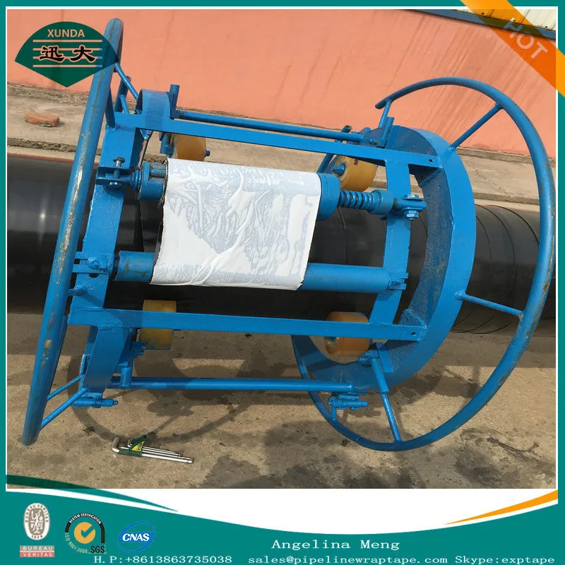 New Type Hand Applied Tape Wrapping Machine For The Steel Pipeline ...