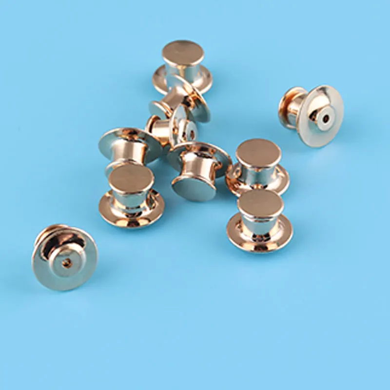 Metal Buckle Fastener Pin Back Badge Hat Silver Gold Pin Tie Back ...