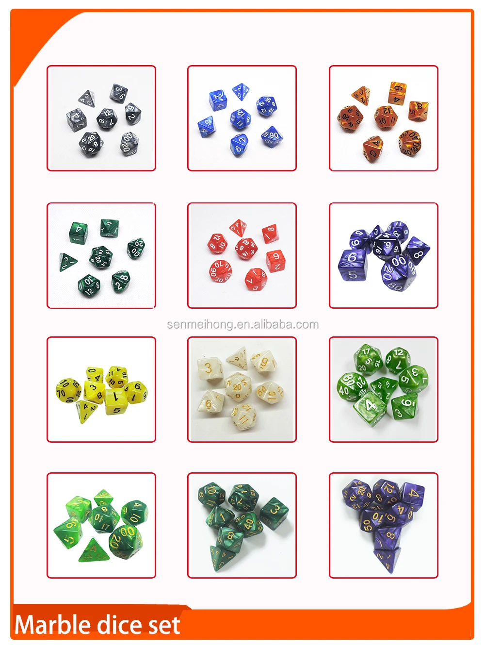Polyhedral Dice Set Of 12pcs,D3-d60 60 Sides Rpg Dice Set Red D3 D4 D6 ...