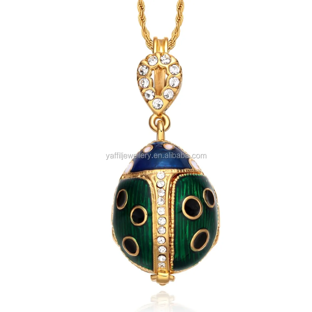 Faberge Egg Design Ladybird Charms Pendant - Buy Faberge Egg Designs ...