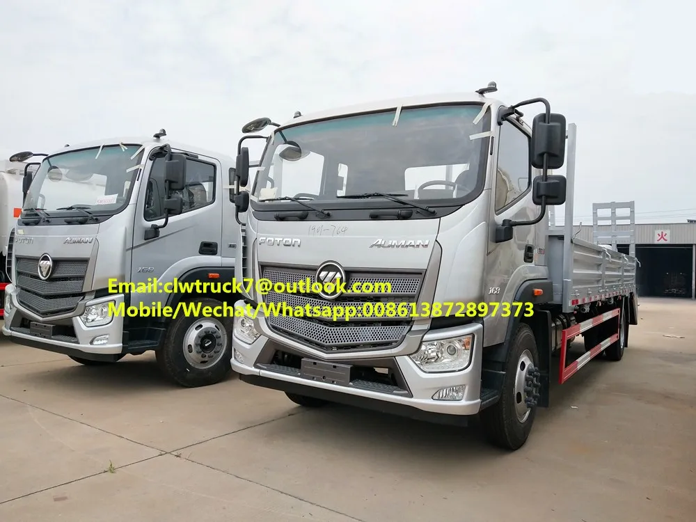 Reinforced 10ton Cargo Truck with Rear Hydraulic Ladder
