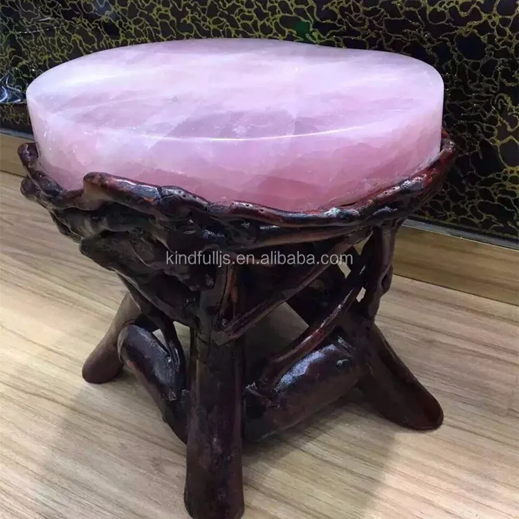 Natural Rose Quartz Crystal Bench Home Seat For Decor - Buy Crystal ...