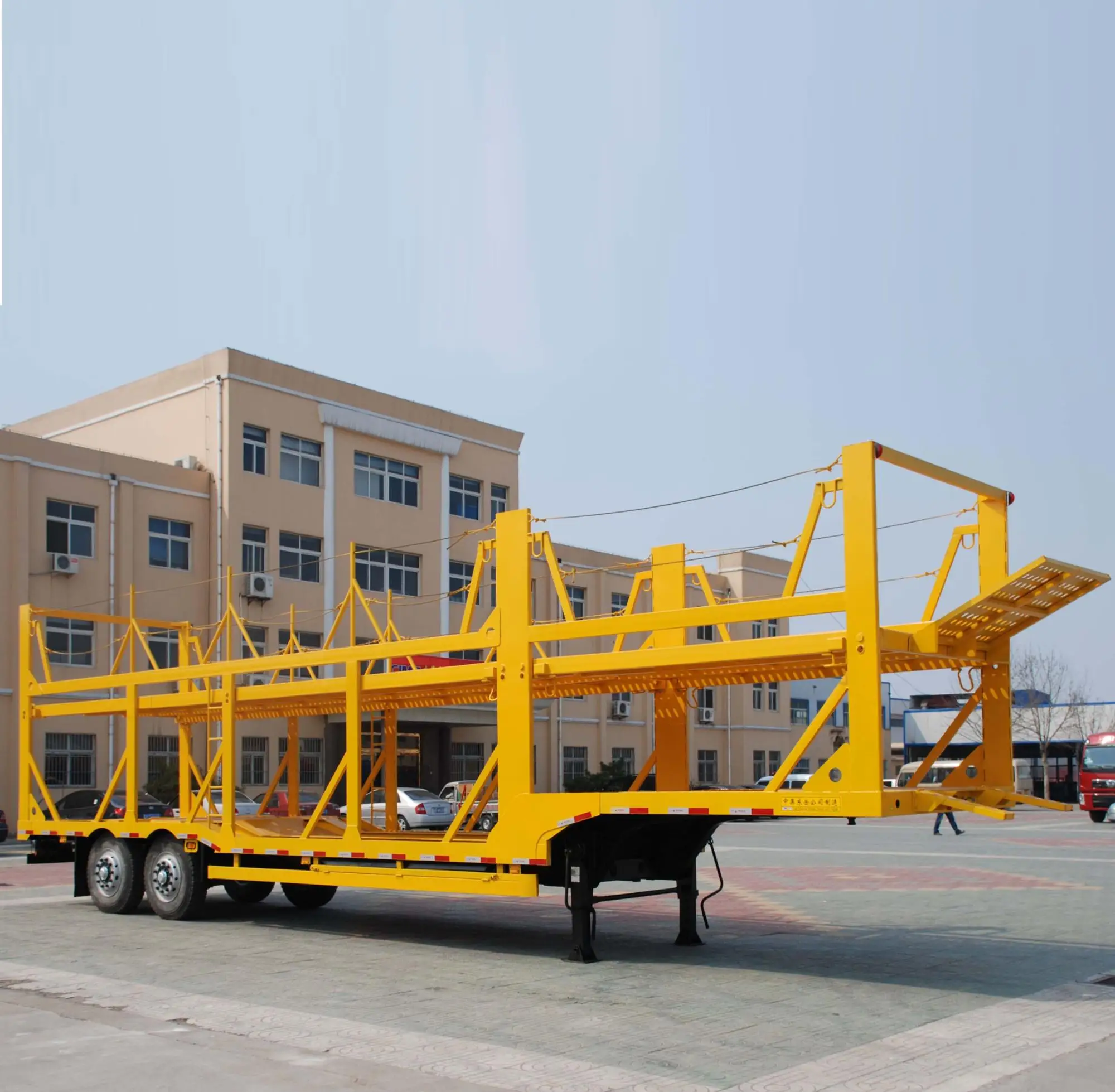 3 achsen 8 autos träger abschleppwagen anhänger-LKW-Anhänger-Produkt ID ...