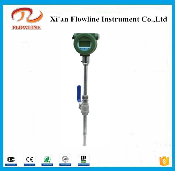 Thermal Mass Gas Flow Meter Compressed Air Flow Meter For Smoke So2 Co2 ...