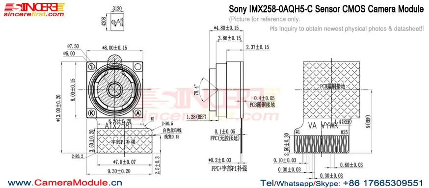 Sony IMX258 Camera Module - High Performance & Night Vision