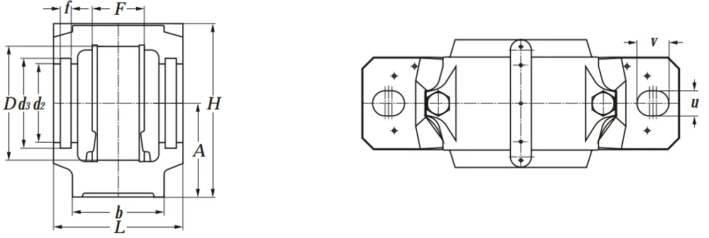Snu516-613 "inch Factory Sale Directly Pillow Block Mounted Bearing ...
