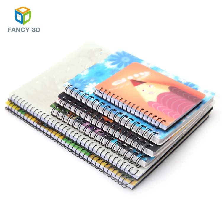 Zebulun Popular Custom Size 3D Lenticular Printing PP Cover Spiral ...