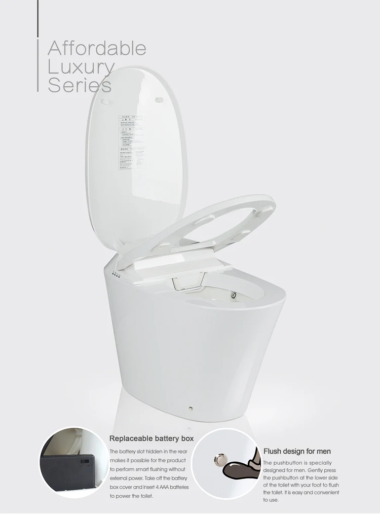 Siphonic Wc Pan Combustion Toilete With Built-in Bidet - Buy Toilete ...