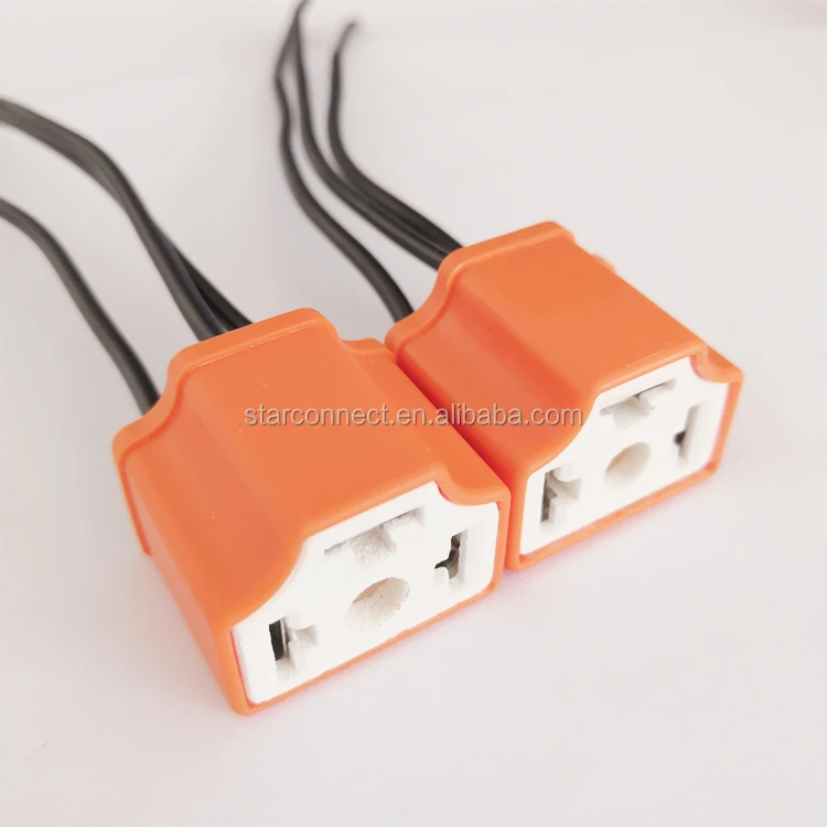 9003 H4 H7 Led 세라믹 와이어 배선 하네스 커넥터 소켓 전구 피그 테일 플러그 H4 H7 Led 전구 홀더 자동차 헤드 라이트 Buy H4 자동차 와이어