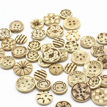 Decorative Fancy Wooden Buttons Bulk,Coconut Shell Button,Children ...