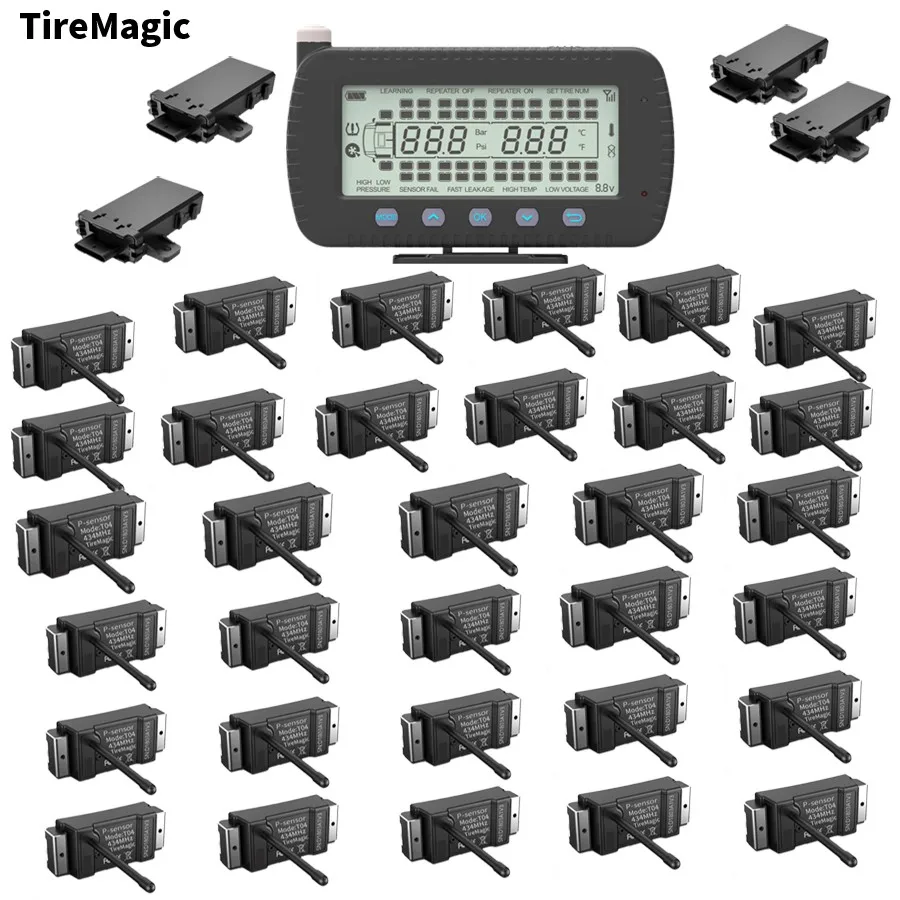 40 Wheels Tire TPMS - Reliable Truck Tire Pressure Monitoring
