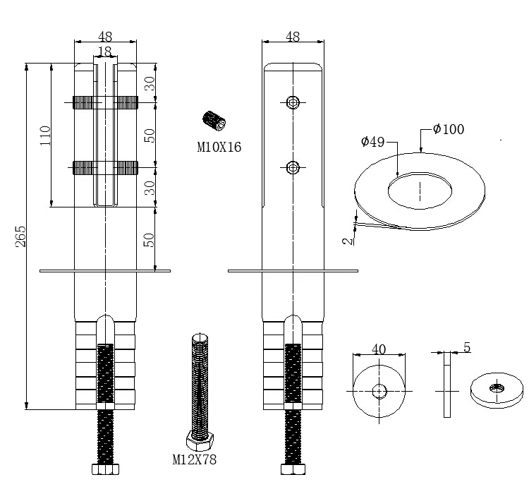 Ekoo Two Sides Allen Key Friction Grip Spigot - Buy Grip Spigot ...