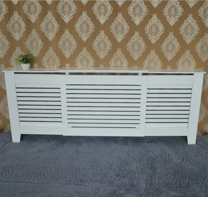 Natural White Painted Radiator Covers Wall Cabinet Wooden Mdf ...