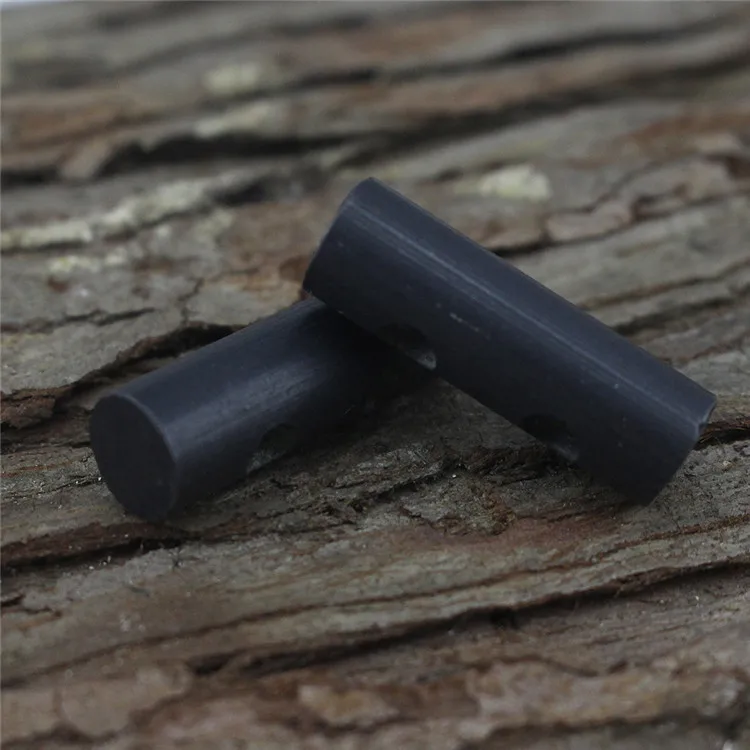 2 Drilled Holes Fire Flint Steel Magnesium Rod Wilderness Survival ...