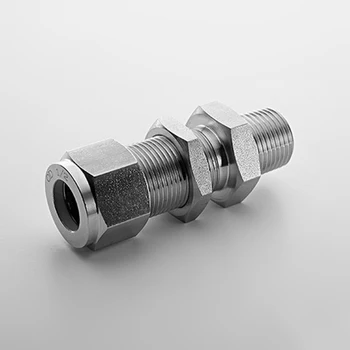 Stainless Steel Bulkhead Male Connector Compression Fittings - Buy ...